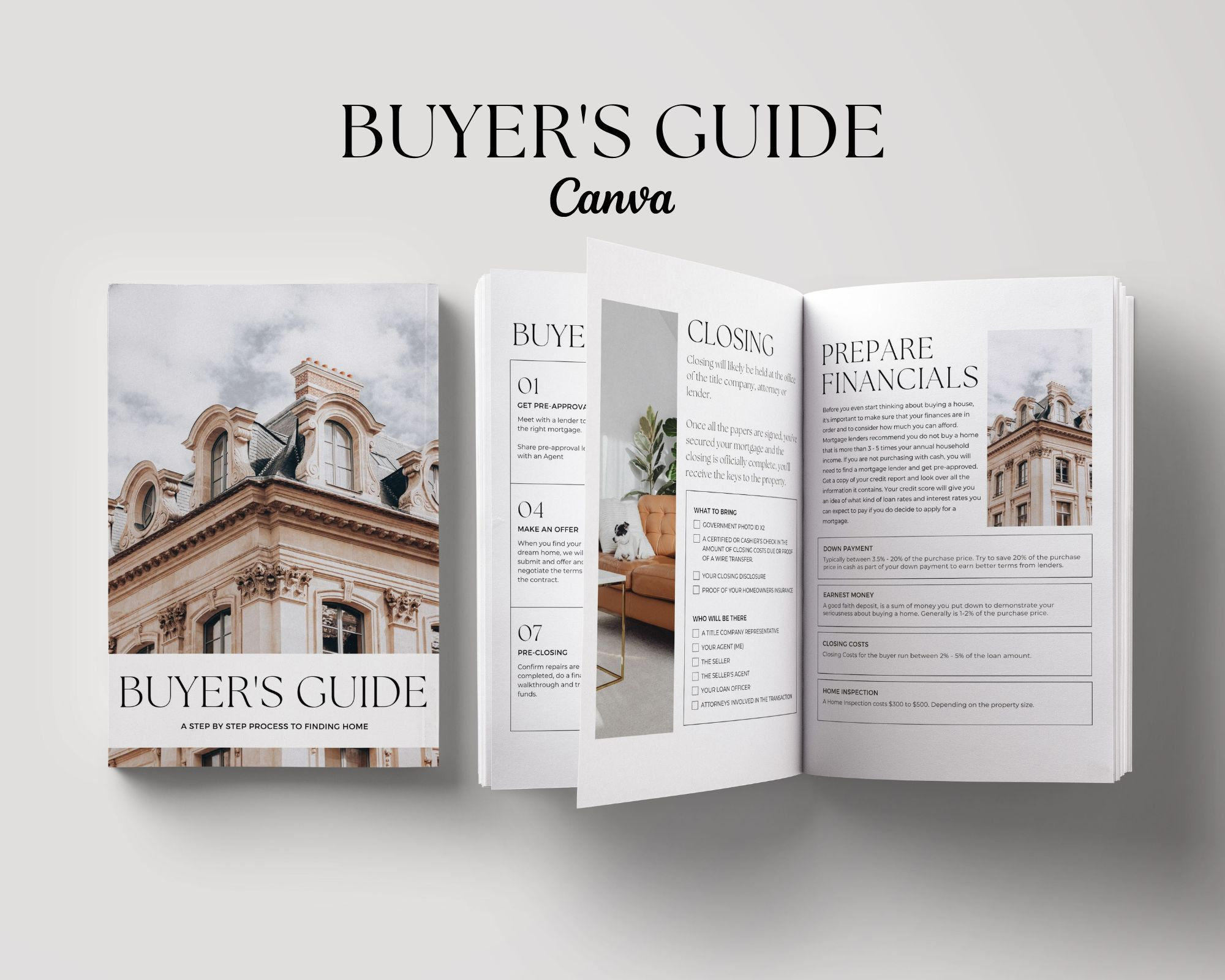 Modern Real Estate Home Buyer Guide Real Estate Marketing Editorial ...