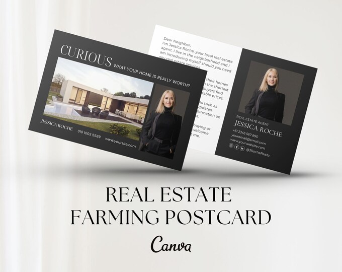 Spring Modern Real Estate Mailer Vol 2, Realtor Introduction Postcard ...