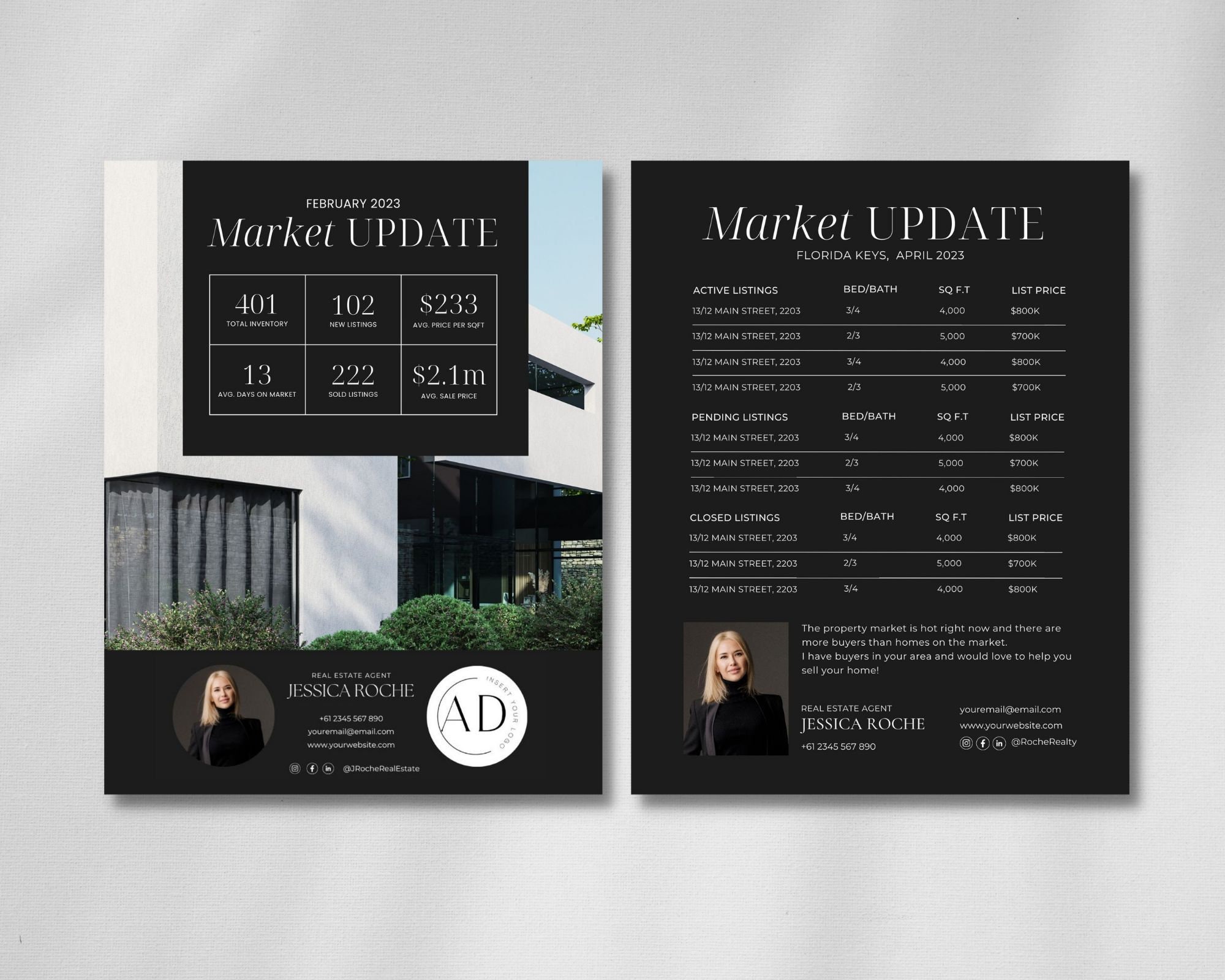 Real Estate Market Update Flyer Bundle | Real Estate Marketing ...