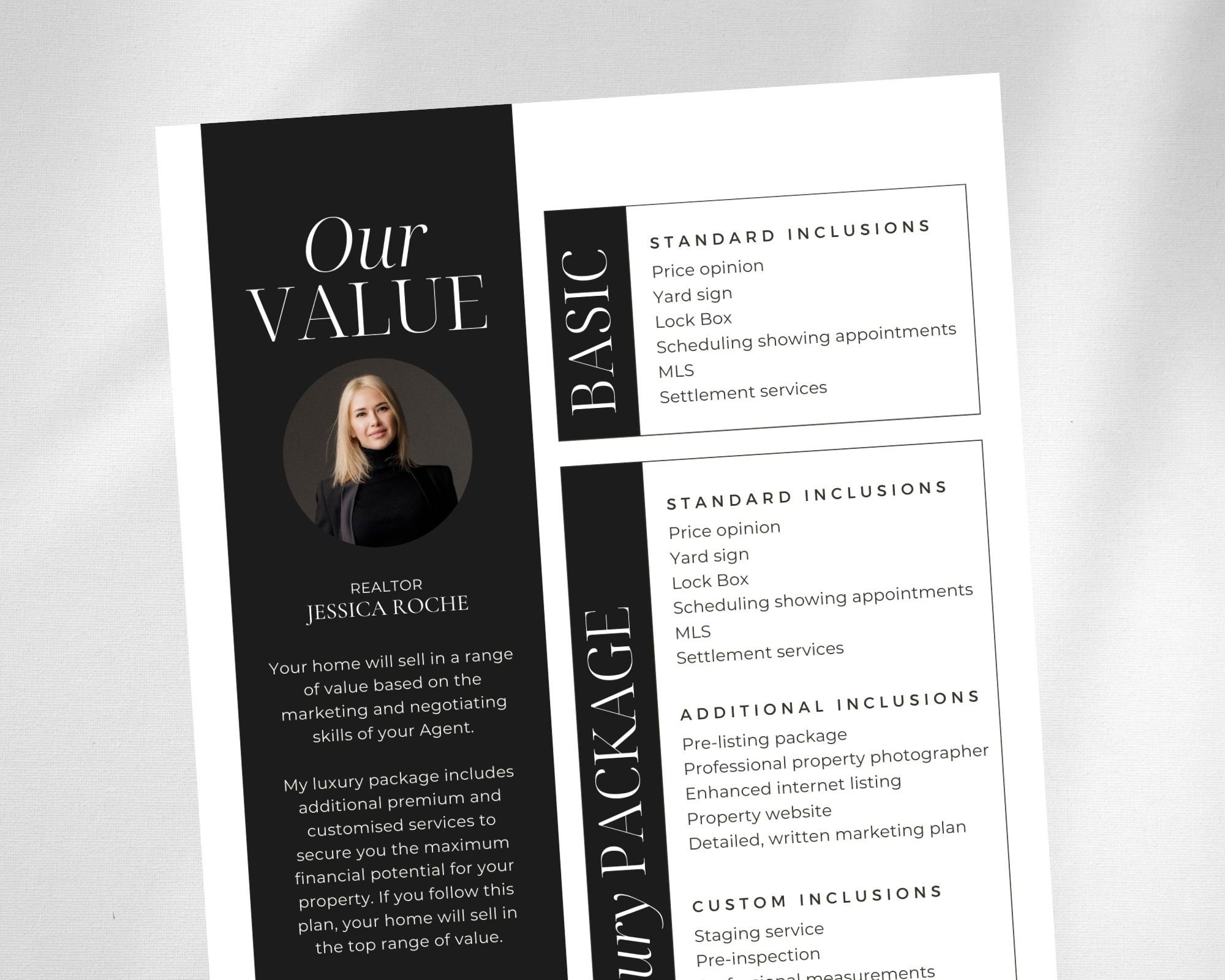 Real Estate Commission Sheet | Value Proposition | Real Estate ...