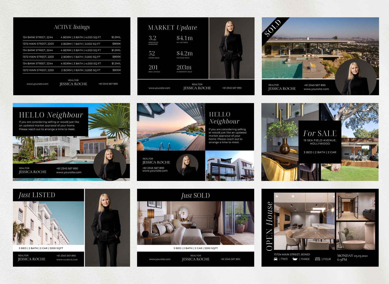 25 Luxury Real Estate Postcard Templates Canva Realtor Etsy