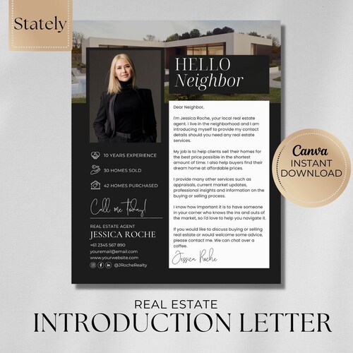 Realtor Prospecting Flyer Real Estate Marketing Letter - Etsy