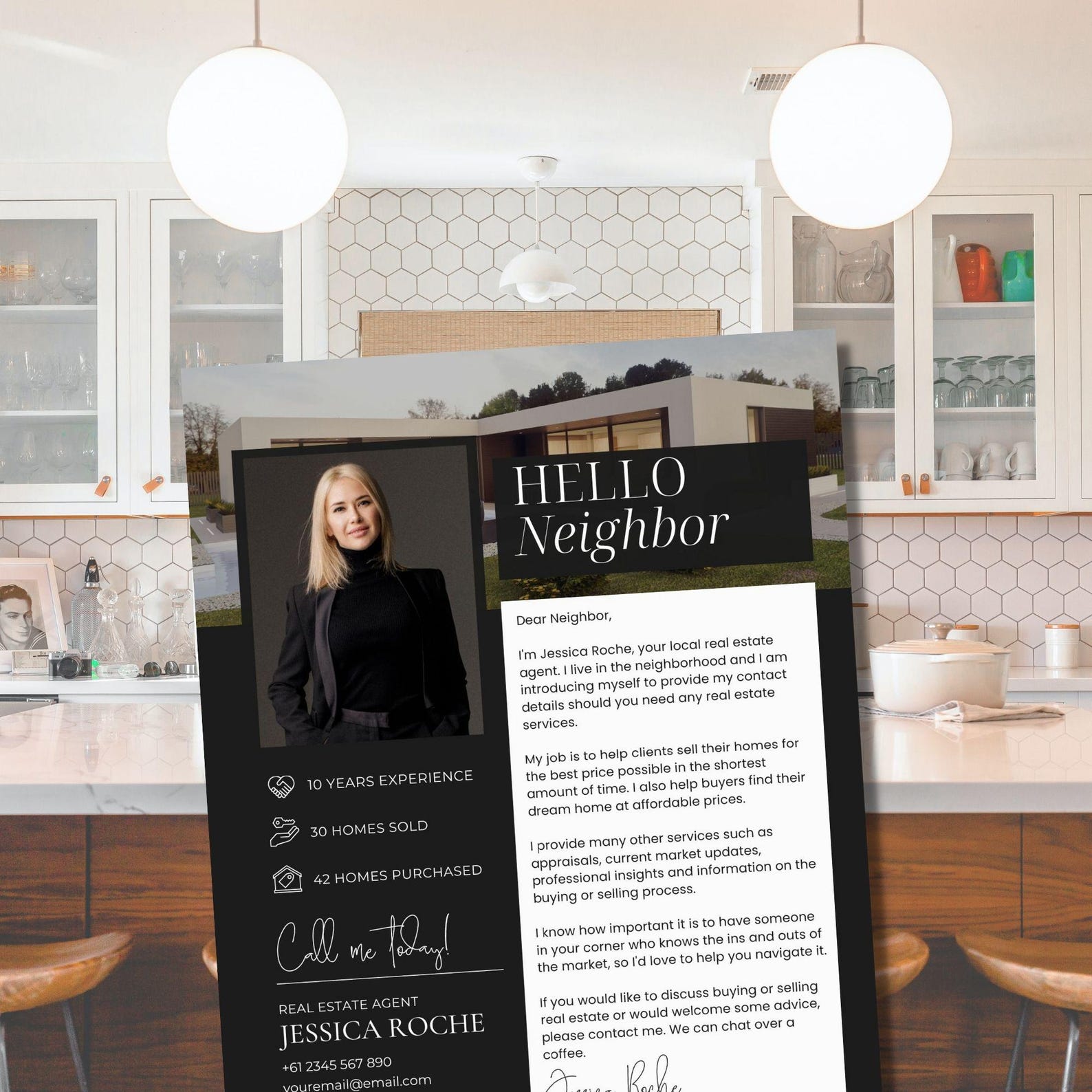 Real Estate Introduction Letter | New Agent Flyer | Luxury Real Estate ...