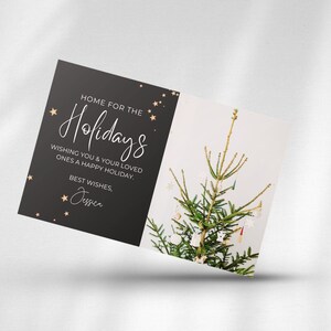Real Estate Holiday Postcard | Realtor Christmas Card | Winter Real ...