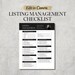 Real Estate Listing Management Checklist | Realtor Marketing | Real ...