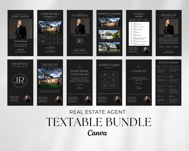 Textable Real Estate Marketing Bundle Modern Realtor - Etsy