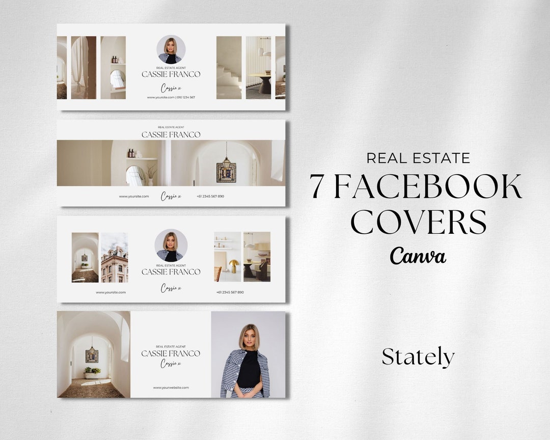 Real Estate Facebook Cover Bundle | Modern Real Estate Template ...