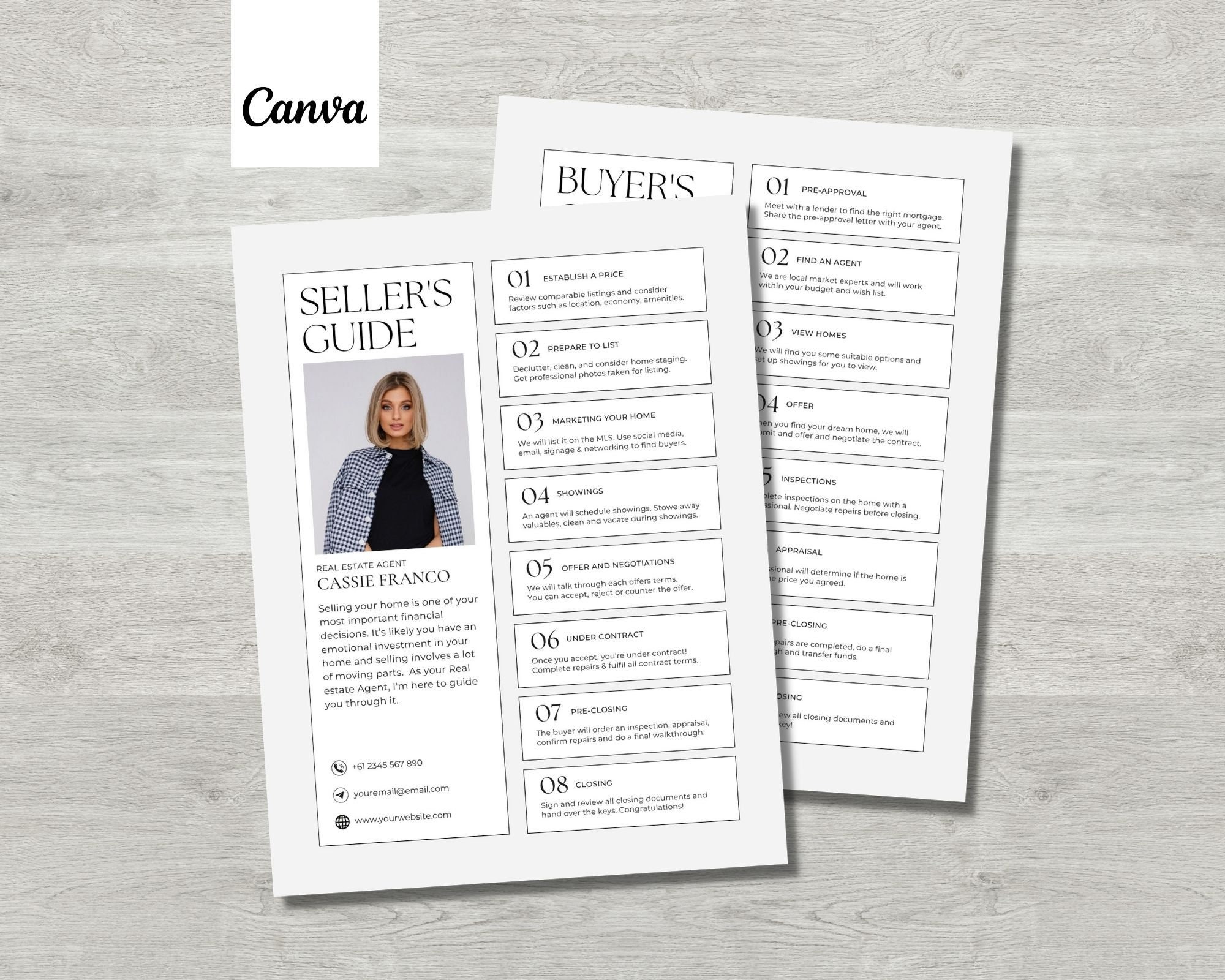 Modern Home Buyer and Seller Guide Flyer Real Estate Marketing Home ...