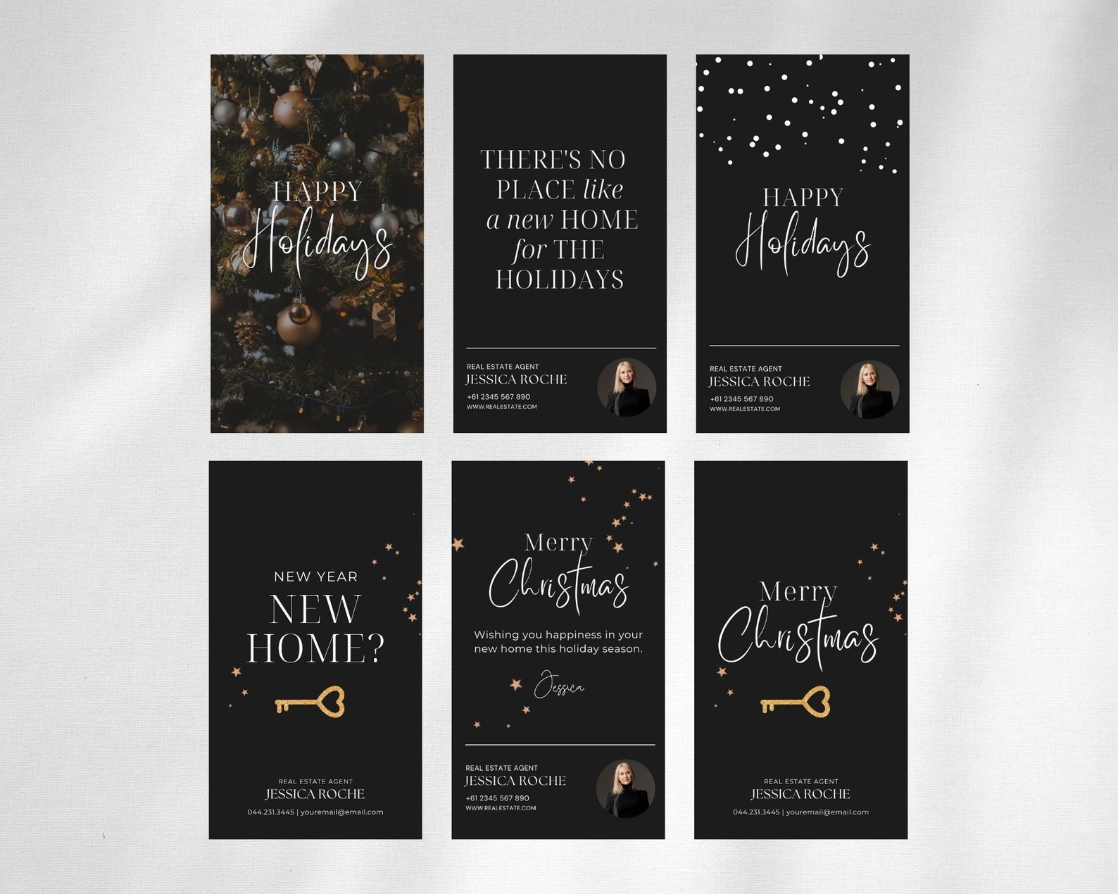 Real Estate Christmas Card | Realtor Textable Bundle | Luxury Real ...