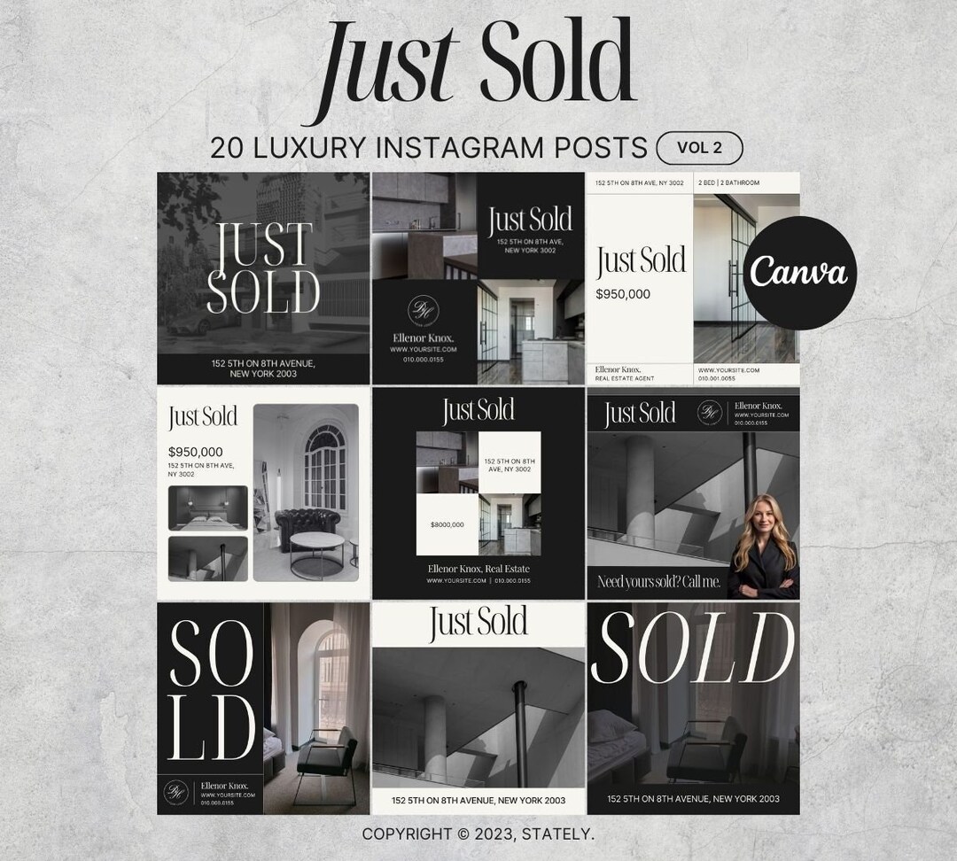 20 Just Sold Real Estate Social Media | Luxury Real Estate Marketing ...