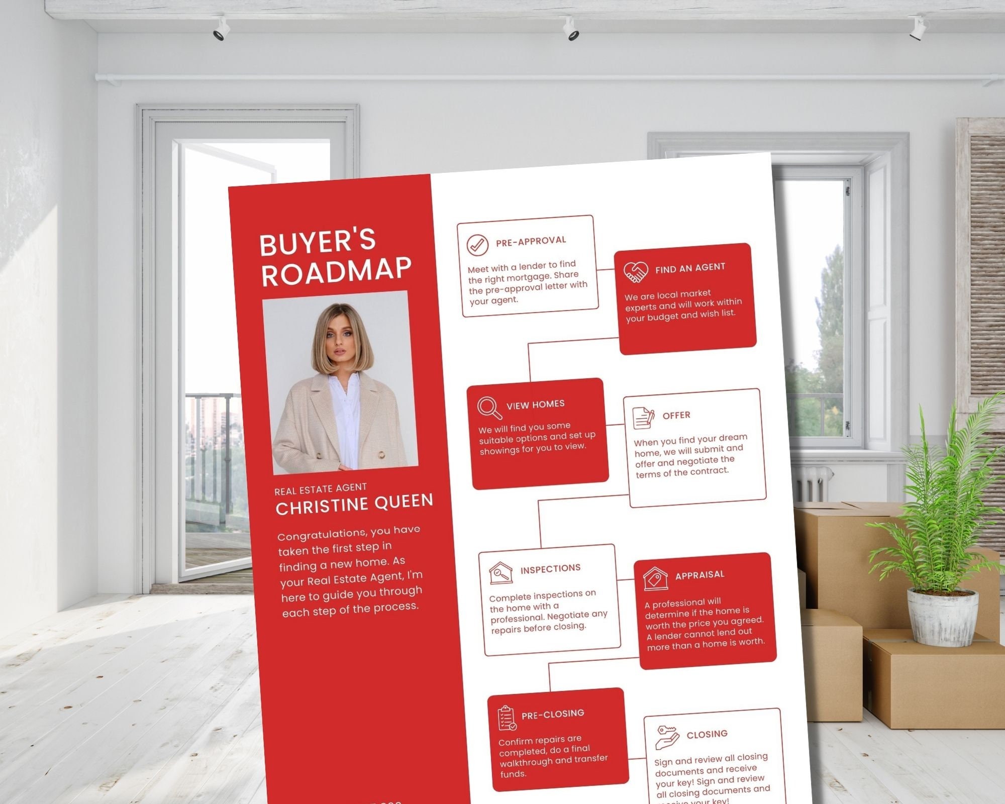 Red Real Estate Home Buyer Guide Real Estate Marketing Red Realtor ...