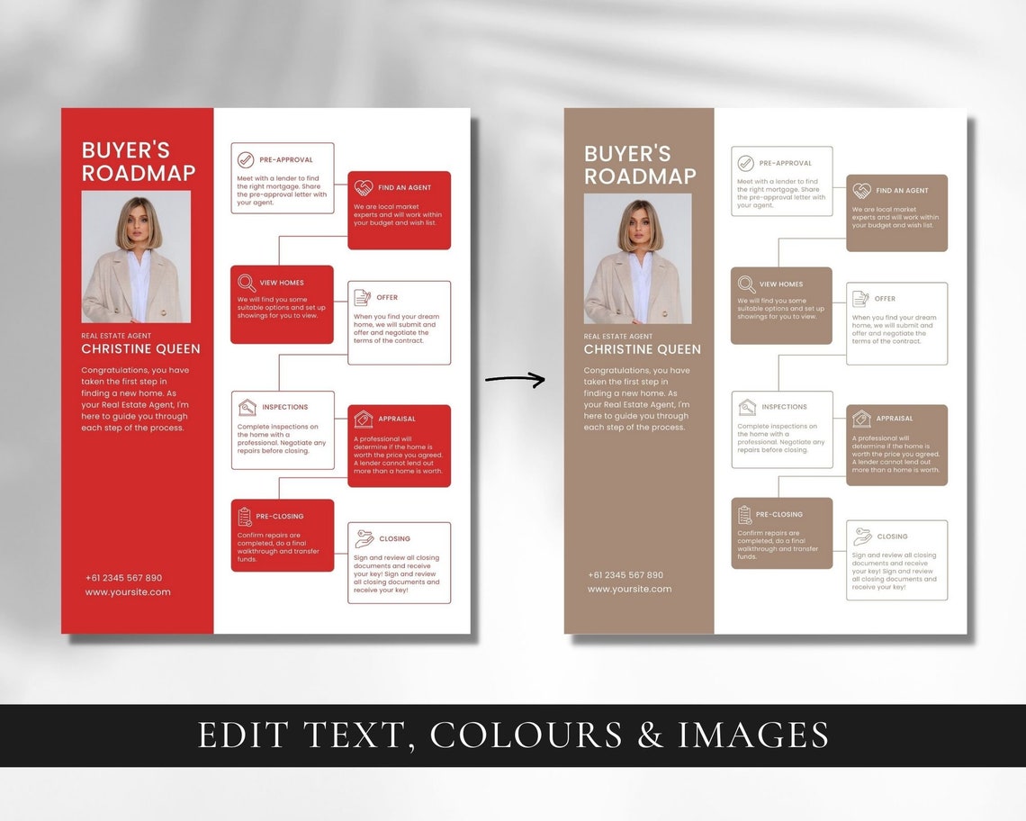 Red Real Estate Home Buyer Guide Real Estate Marketing Red Realtor ...