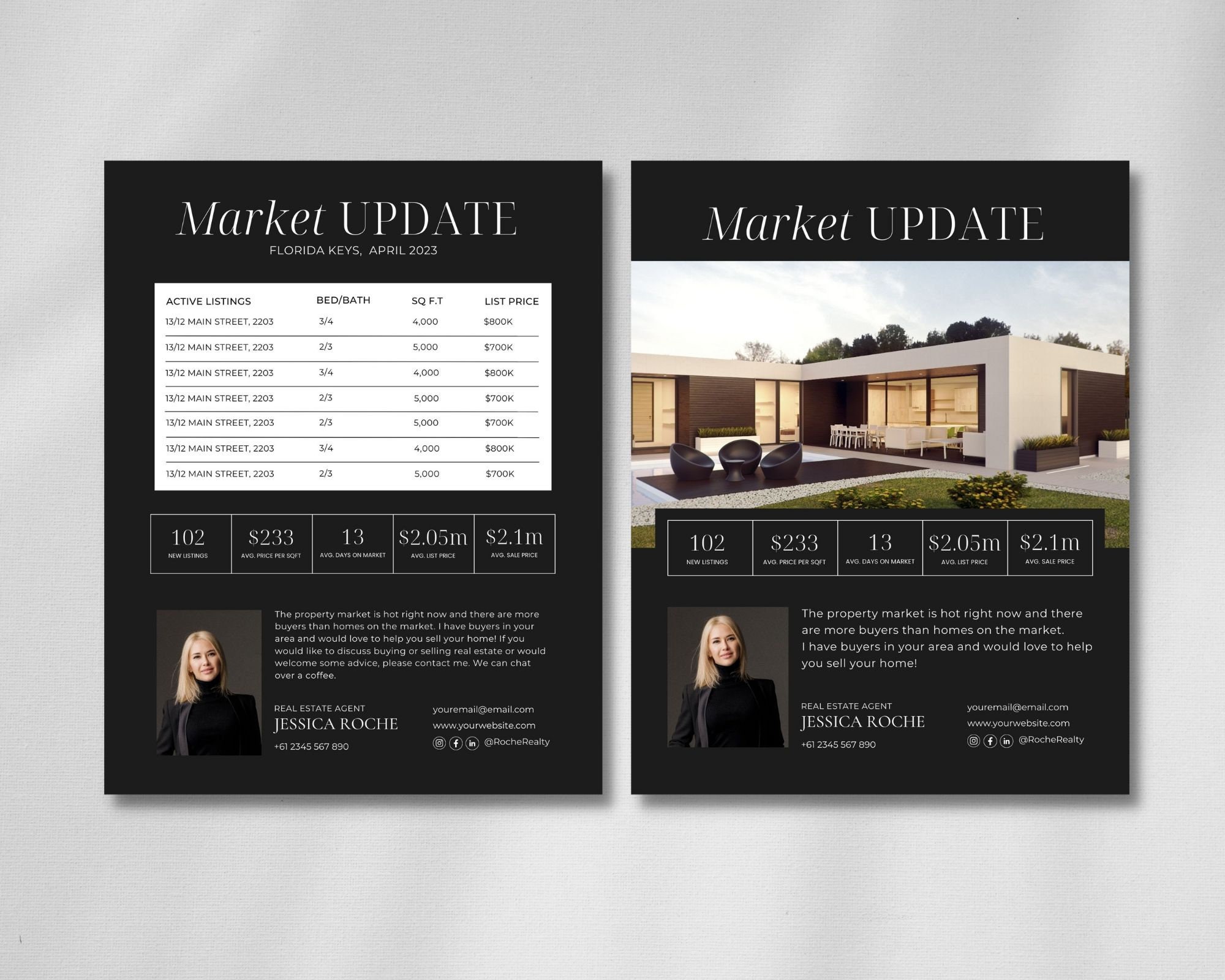 Real Estate Market Update Flyer Bundle | Real Estate Marketing ...
