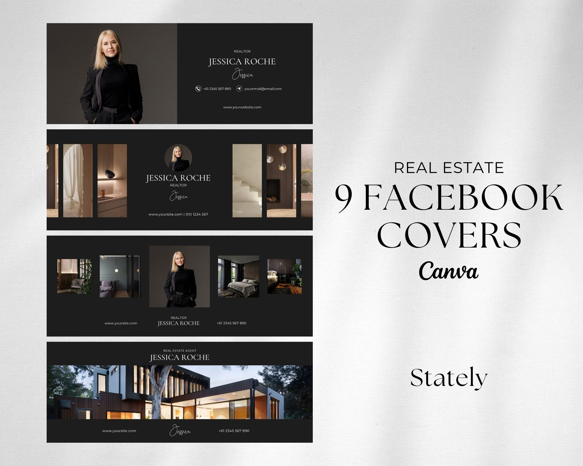Luxury Real Estate Facebook Cover Modern Real Estate - Etsy Australia