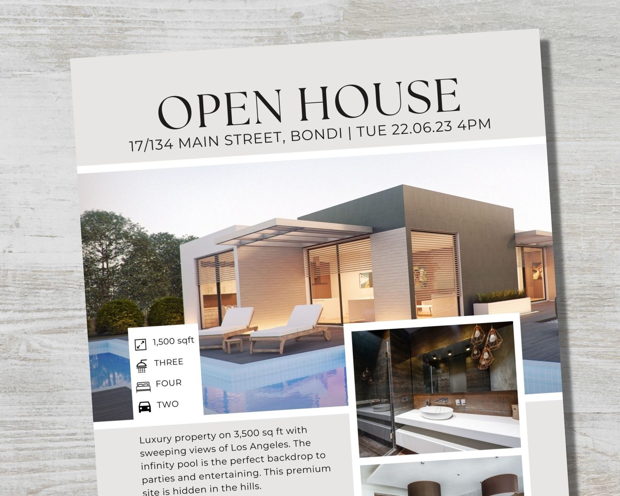 Modern Open House Flyer | Real Estate Open House Flyer Template | Just ...