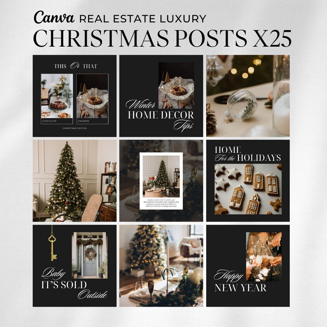 Christmas Real Estate Social Media | Realtor Christmas Template ...