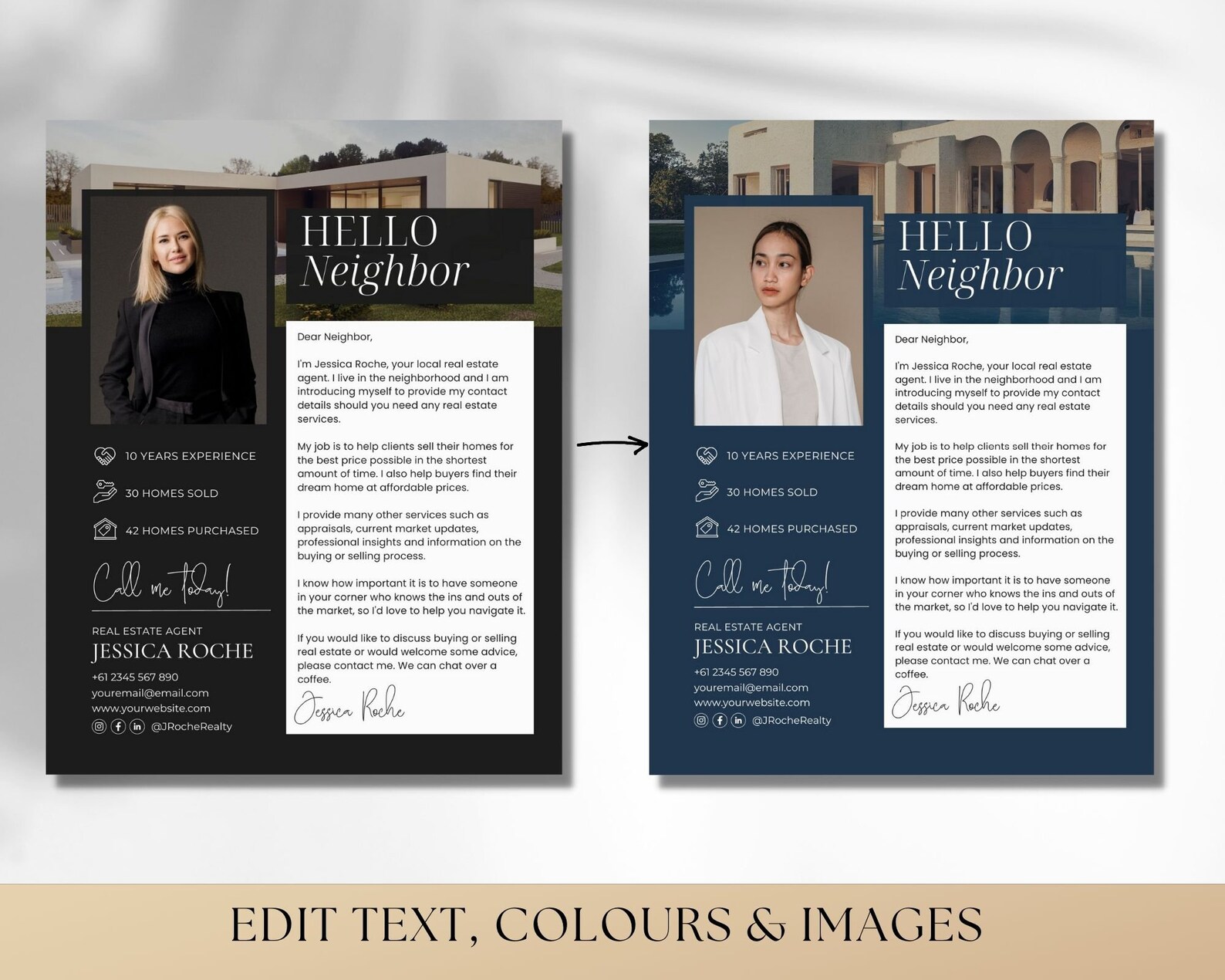 Real Estate Introduction Letter New Agent Flyer Luxury Real Estate ...