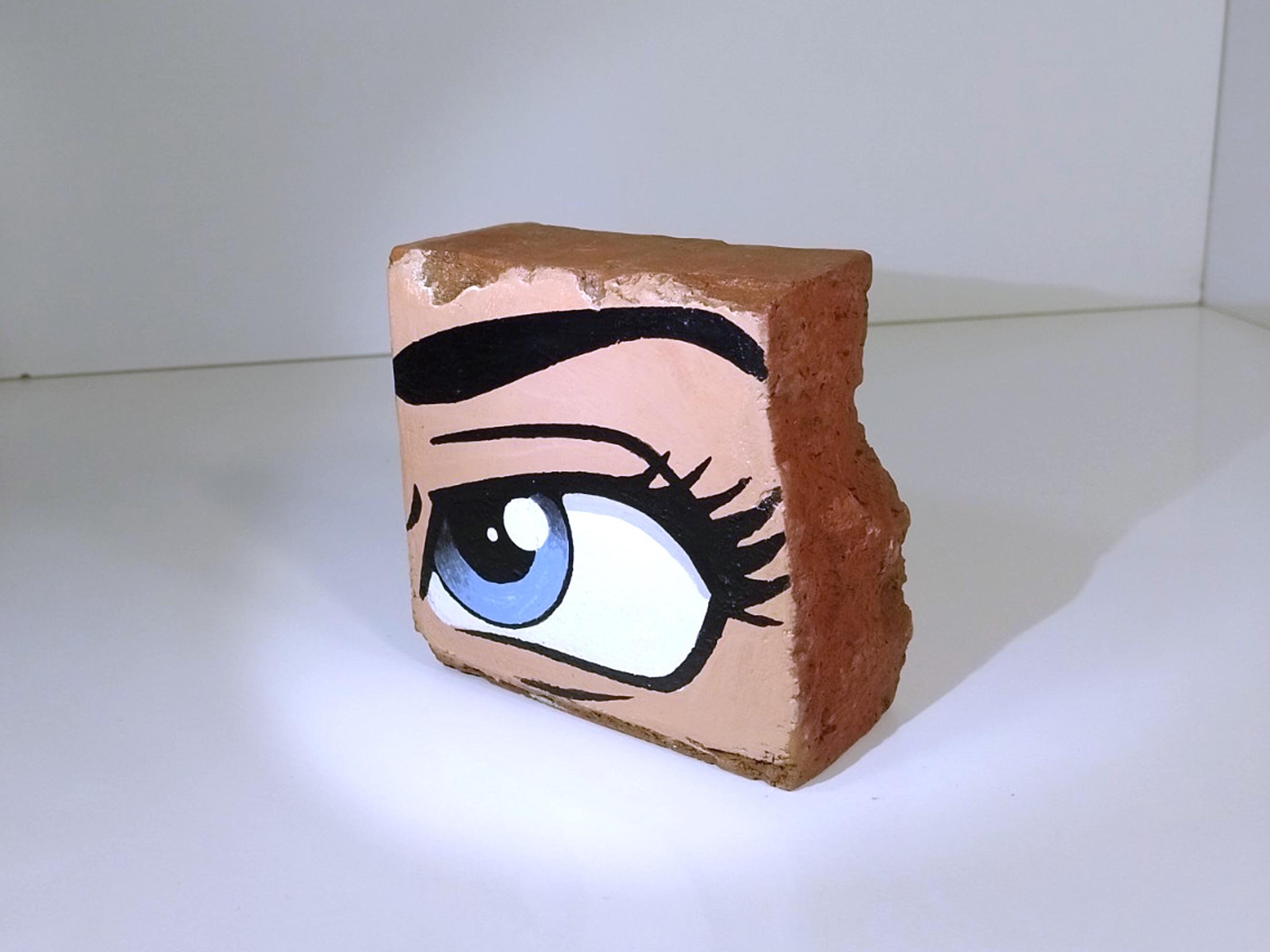 Bookend Brick Brick Shelf Decoration Comic Pop Art Upcycling - Etsy