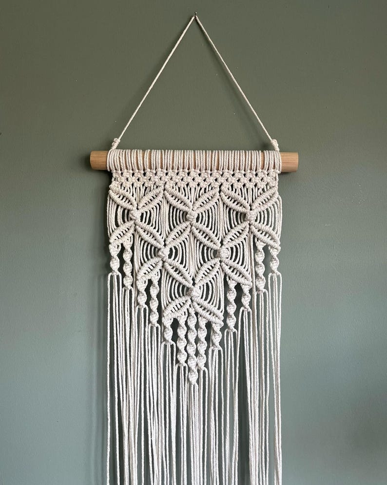Digital Download: Floral Macrame Wall Hanging Pattern - PDF Pattern - Etsy