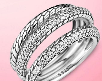 Pandora Snake Ring - Etsy