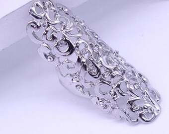 Crystal Knuckle Ring - Etsy