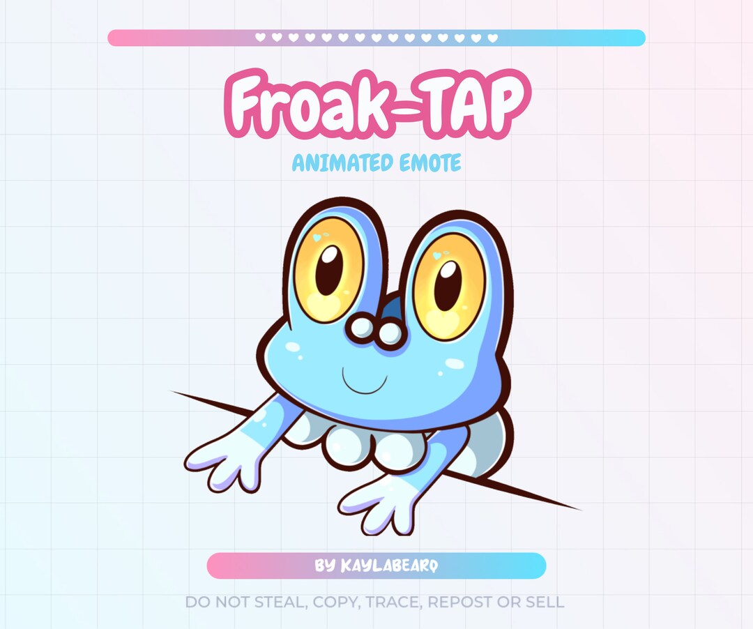 ANIMATED Froggie-tap Emote Alert Twitch Youtube Discord Kick Emotes ...