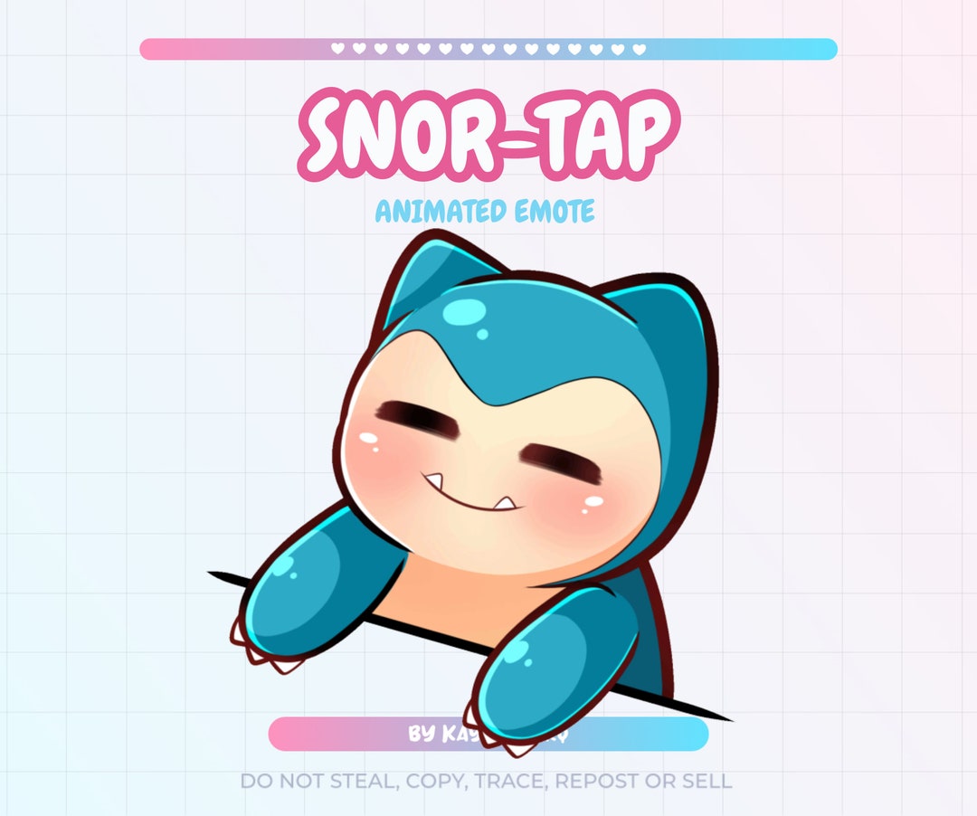 ANIMATED Snor-tap Emote Twitch Youtube Discord Emotes Stream Graphics ...