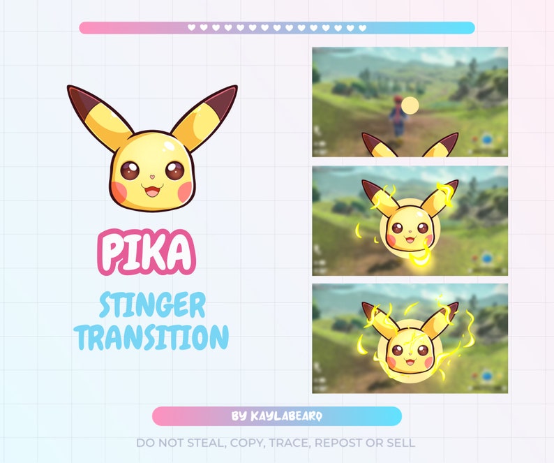 Animated Lightning Pika Transition for Twitch Streamers - Ready to Use ...