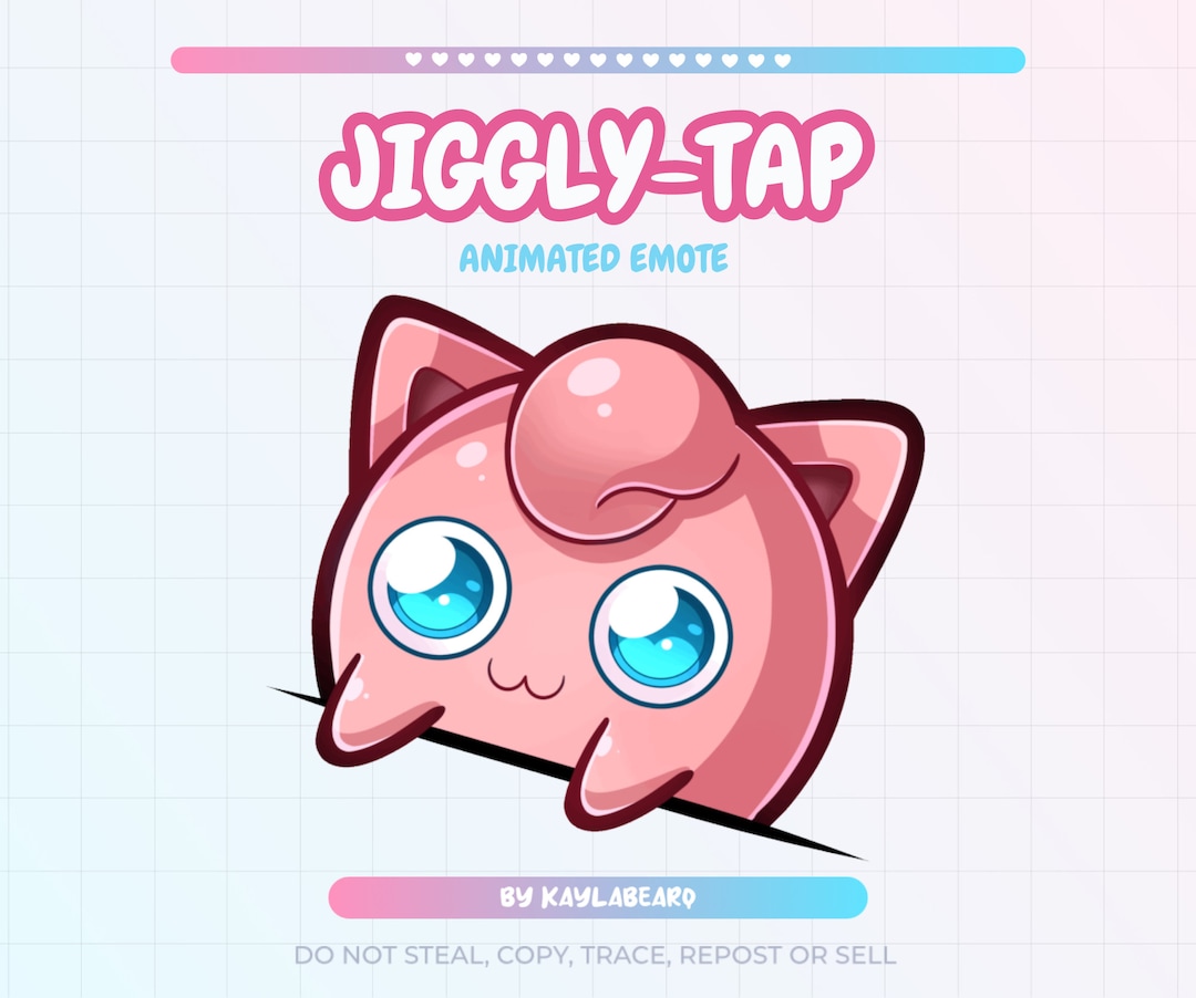 ANIMATED Jiggly-tap Emote Twitch Youtube Discord Emotes Stream Graphics ...
