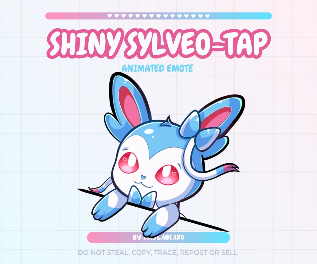 ANIMATED Shiny Sylveo-tap Emote | Twitch Youtube Discord | Emotes ...