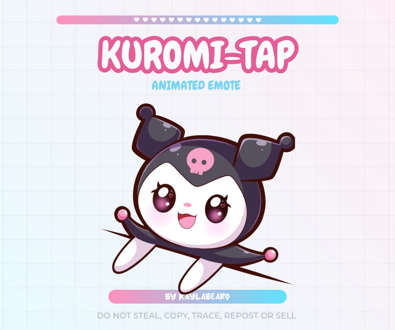 ANIMATED Kuro-tap Emote | Twitch Youtube Discord Kick | Emotes Stream ...