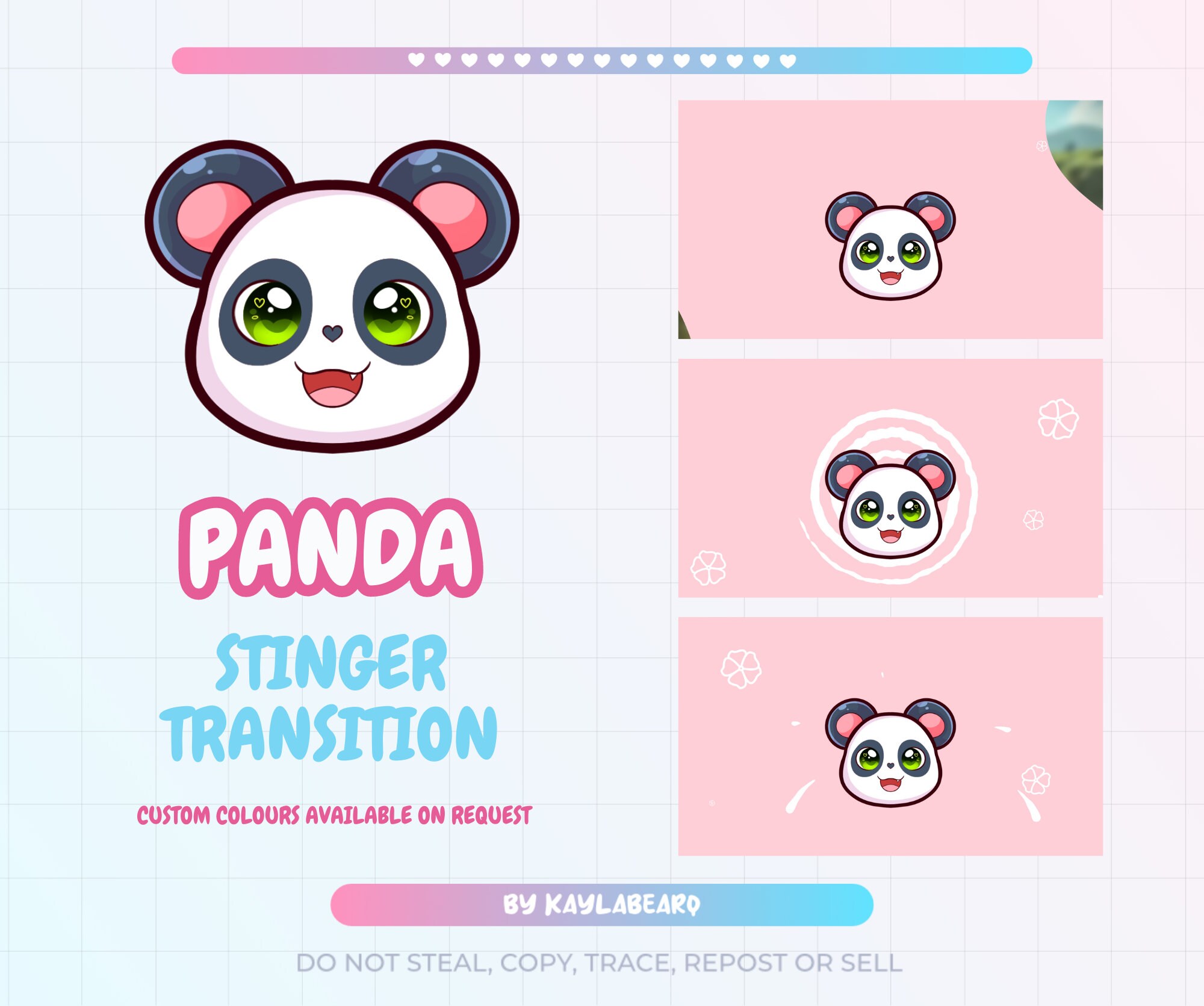 Animated Panda Transition for Twitch Streamers Ready to Use on OBS 2 ...