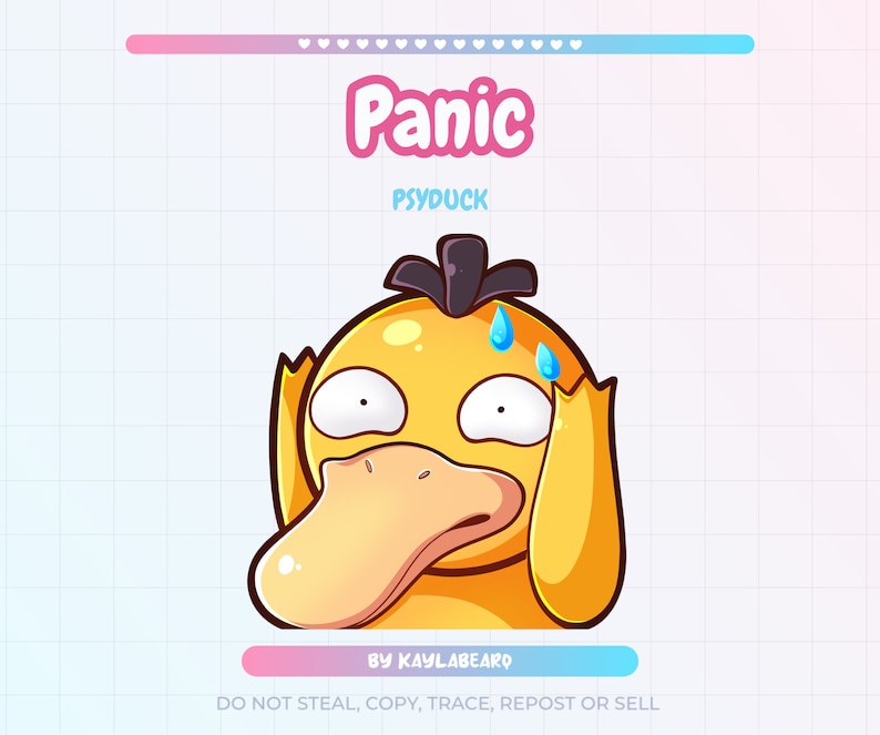 Duck Panic Emote | Twitch Youtube Discord Kick | Emotes Stream Graphics ...