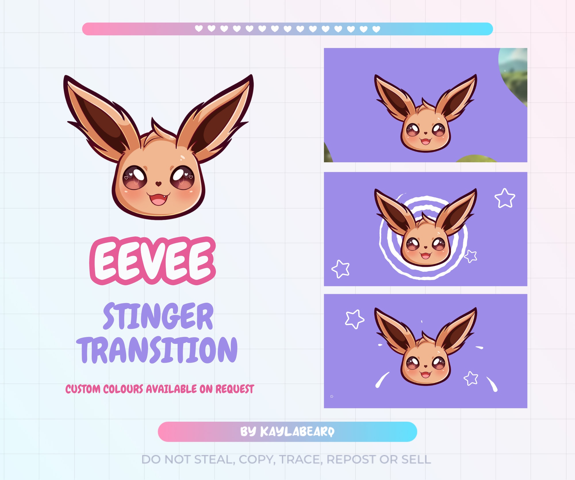 Animated Eevee Transition For Twitch Streamers Ready To Use On Obs Etsy