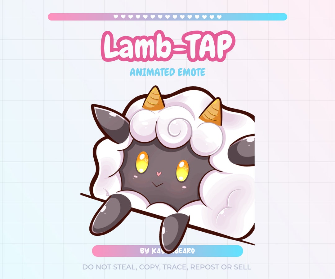 ANIMATED Lamb-tap Emote | Twitch Youtube Discord Kick | Emotes Stream ...