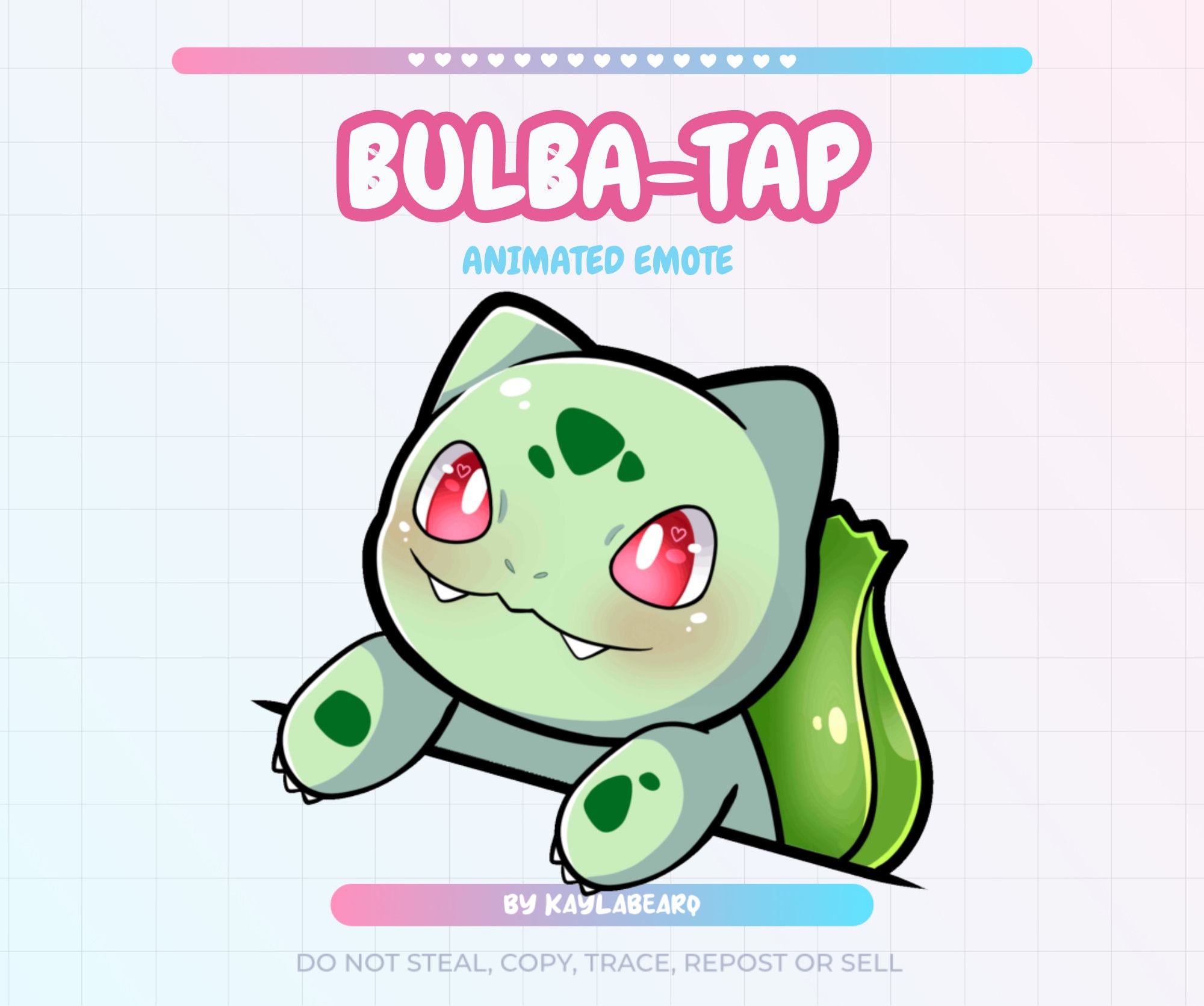 ANIMATED Bulba-tap Emote Twitch Youtube Discord Emotes Stream Graphics ...