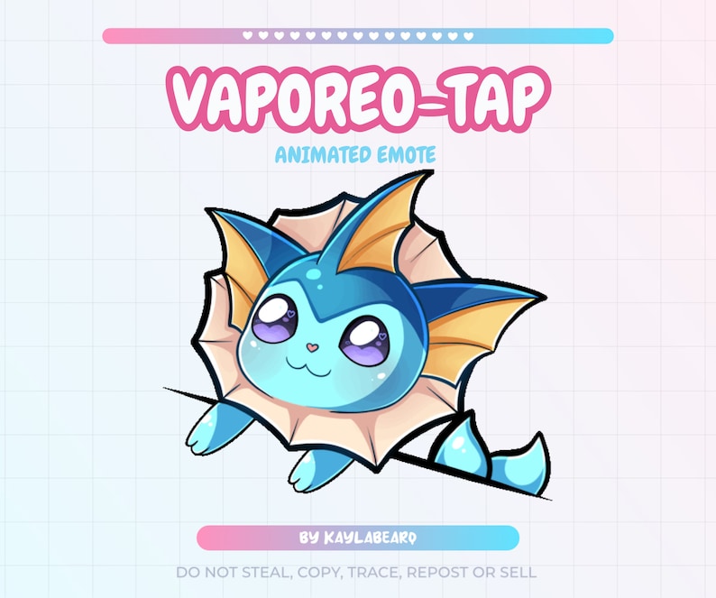ANIMATED Vaporeo-tap Emote | Twitch Youtube Discord | Emotes Stream ...