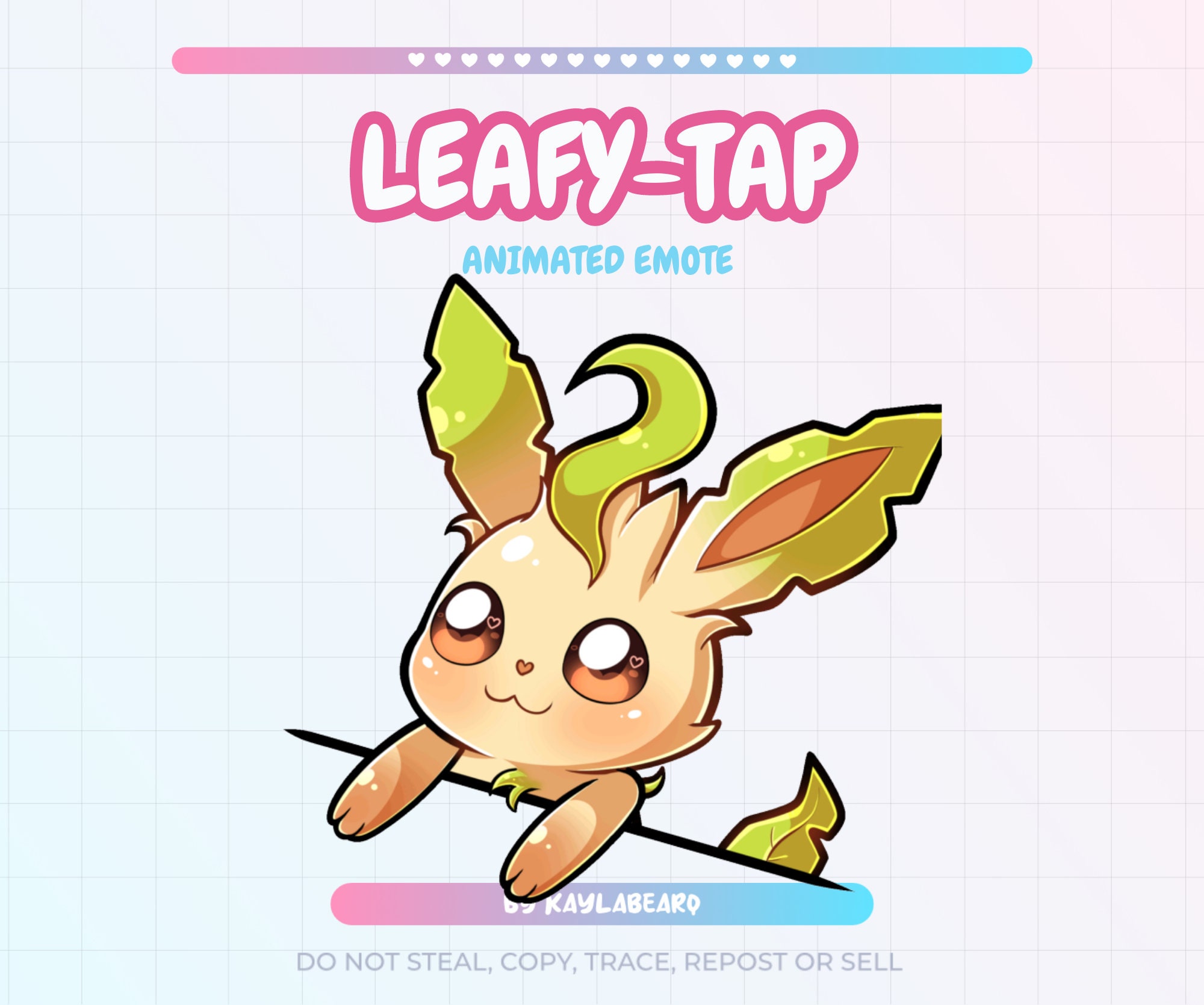 ANIMATED Leafy-tap Emote | Twitch Youtube Discord | Emotes Stream ...