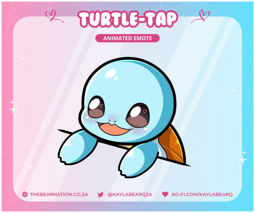 ANIMATED Turtle-tap Emote Twitch Youtube Discord Emotes - Etsy