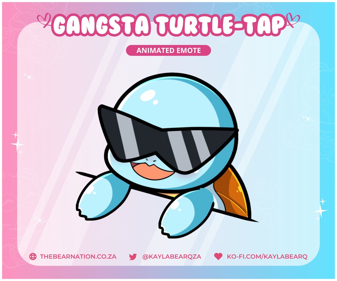 ANIMATED Turtle-tap Emote Twitch Youtube Discord Emotes - Etsy