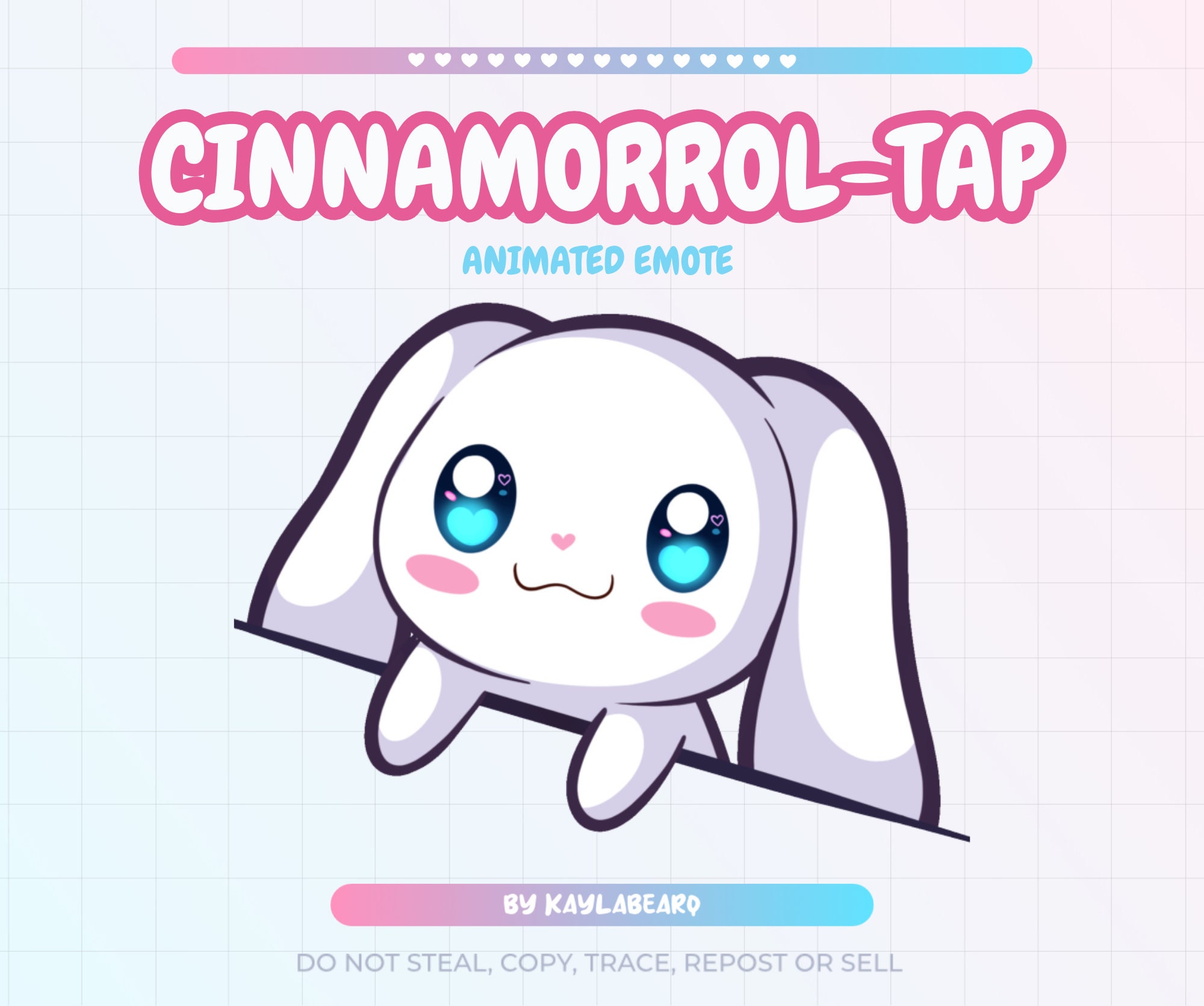 ANIMATED Cute Puppy-tap Emote Twitch Youtube Discord Kick Emotes Stream ...