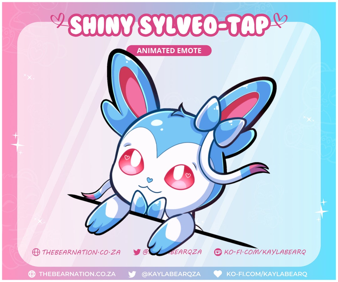 ANIMATED Shiny Sylveo-tap Emote Twitch Youtube Discord - Etsy