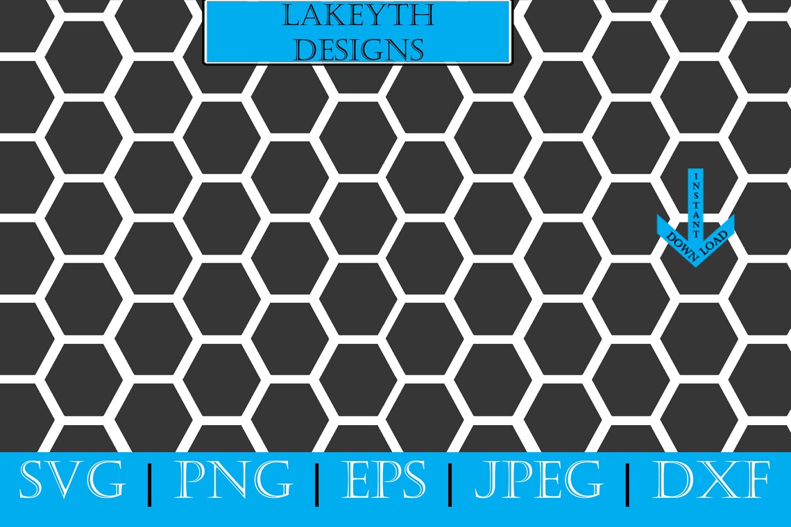 Hex Grid Silhouette | Etsy