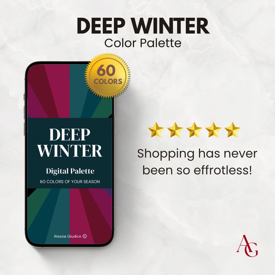 Deep Winter Digital Color Palette - Etsy