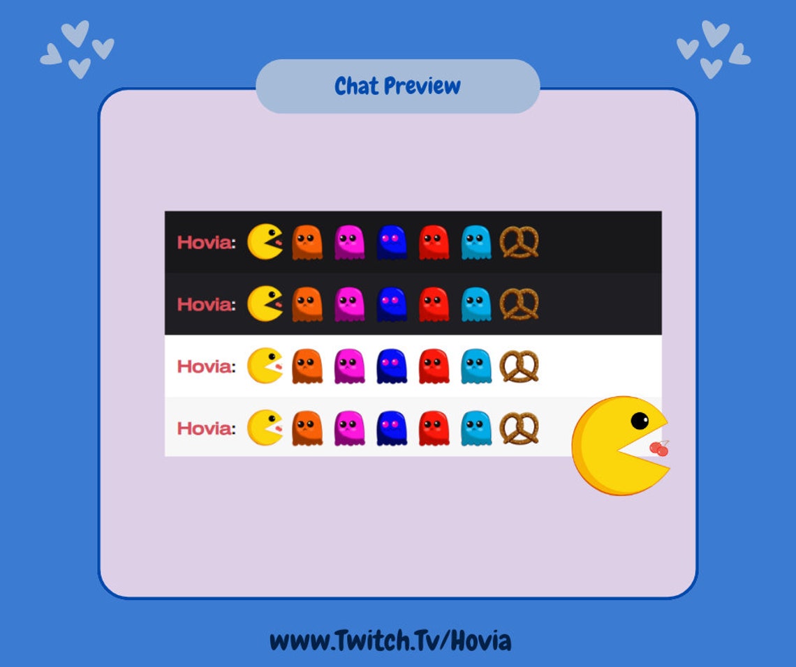 Pacman Inspired Emote Bundle for Twitch, Discord & Youtube | New Shop ...