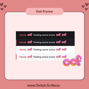 Cute Donut OOF Reaction Emote Badge for Twitch, Discord and Youtube ...