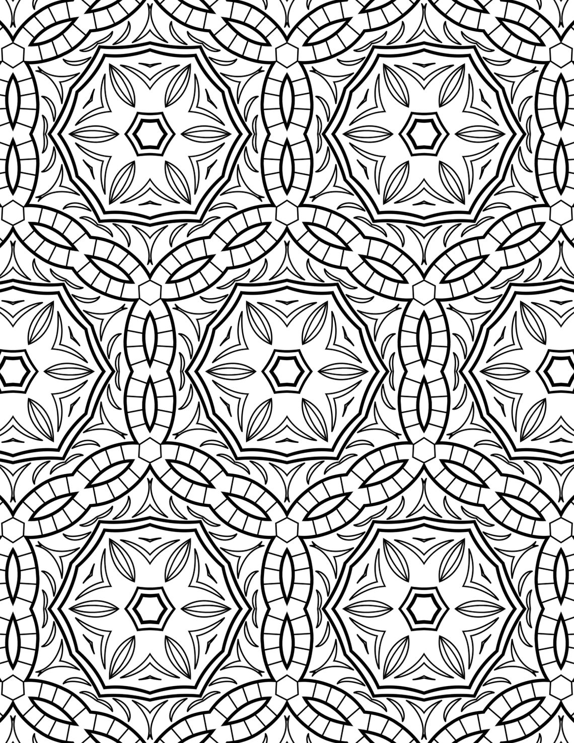 10 Digital Mandalas Coloring Pages. - Etsy