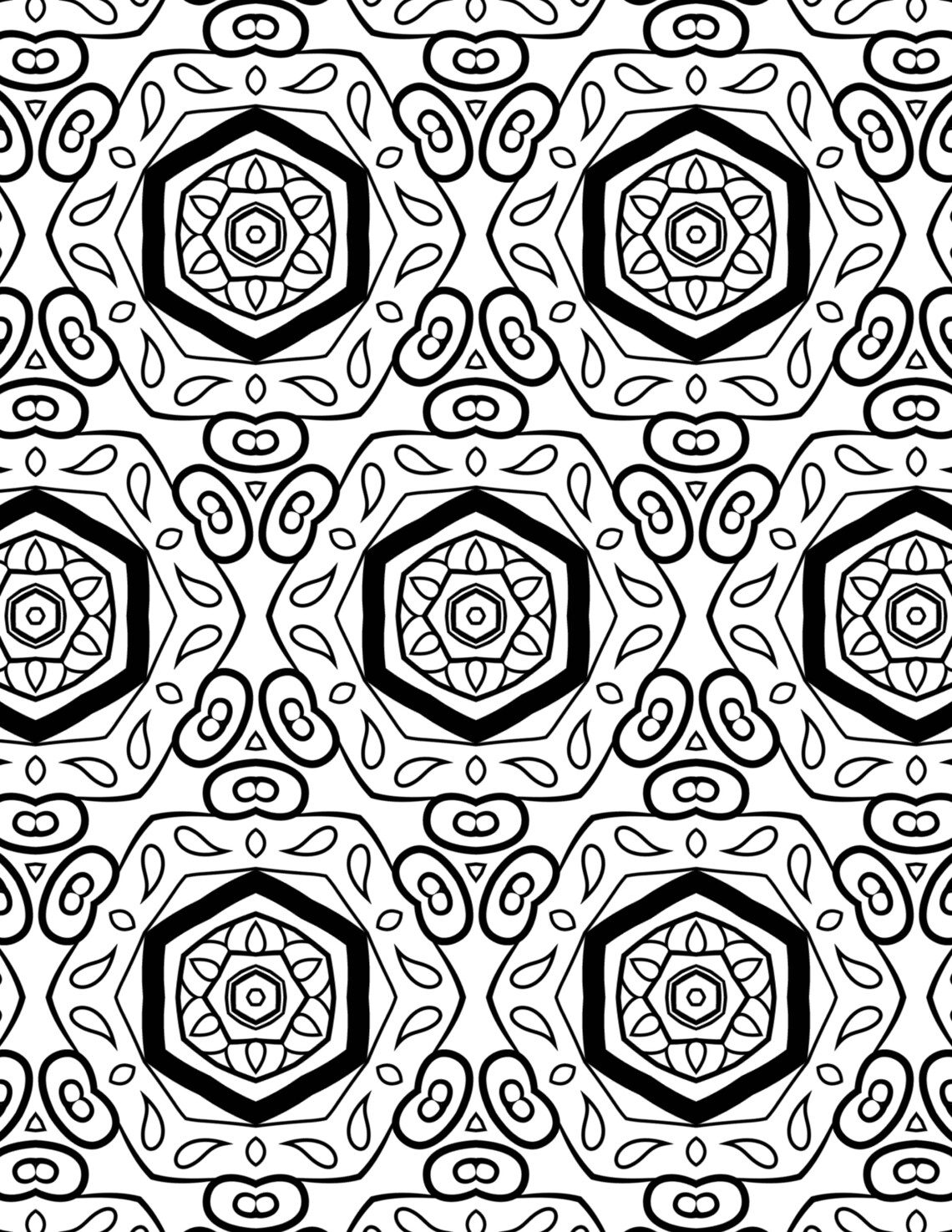 10 Digital Mandalas Coloring Pages. - Etsy