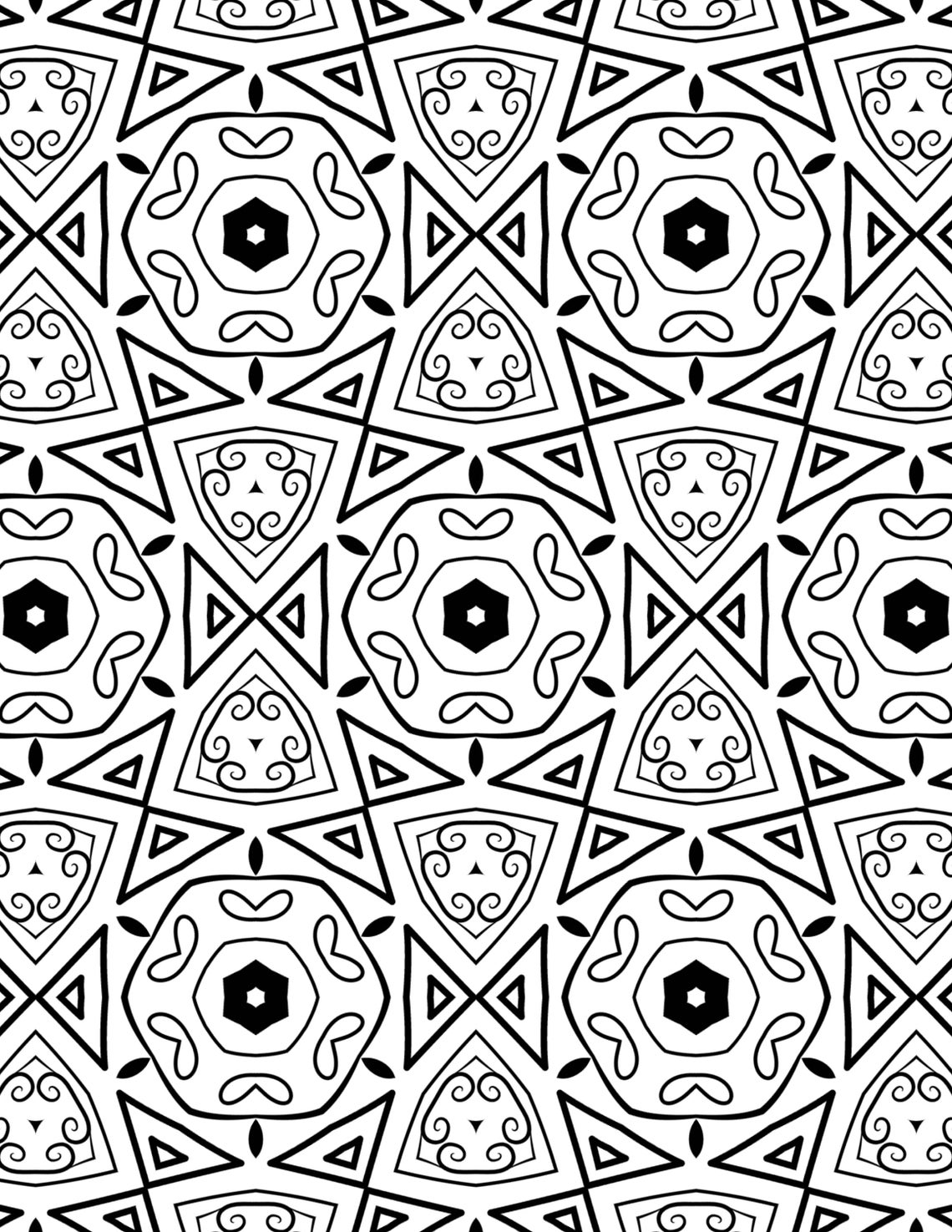 10 Digital Mandalas Coloring Pages. - Etsy