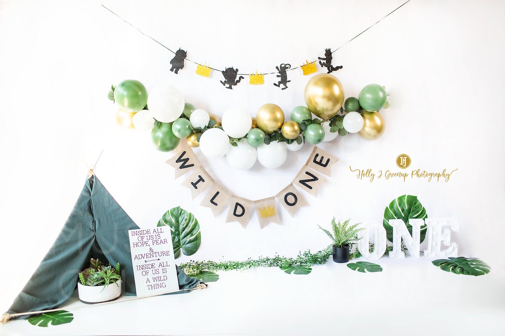 Wild one Safari Digital Backdrop Cake Smash digital backdrop Wild One ...